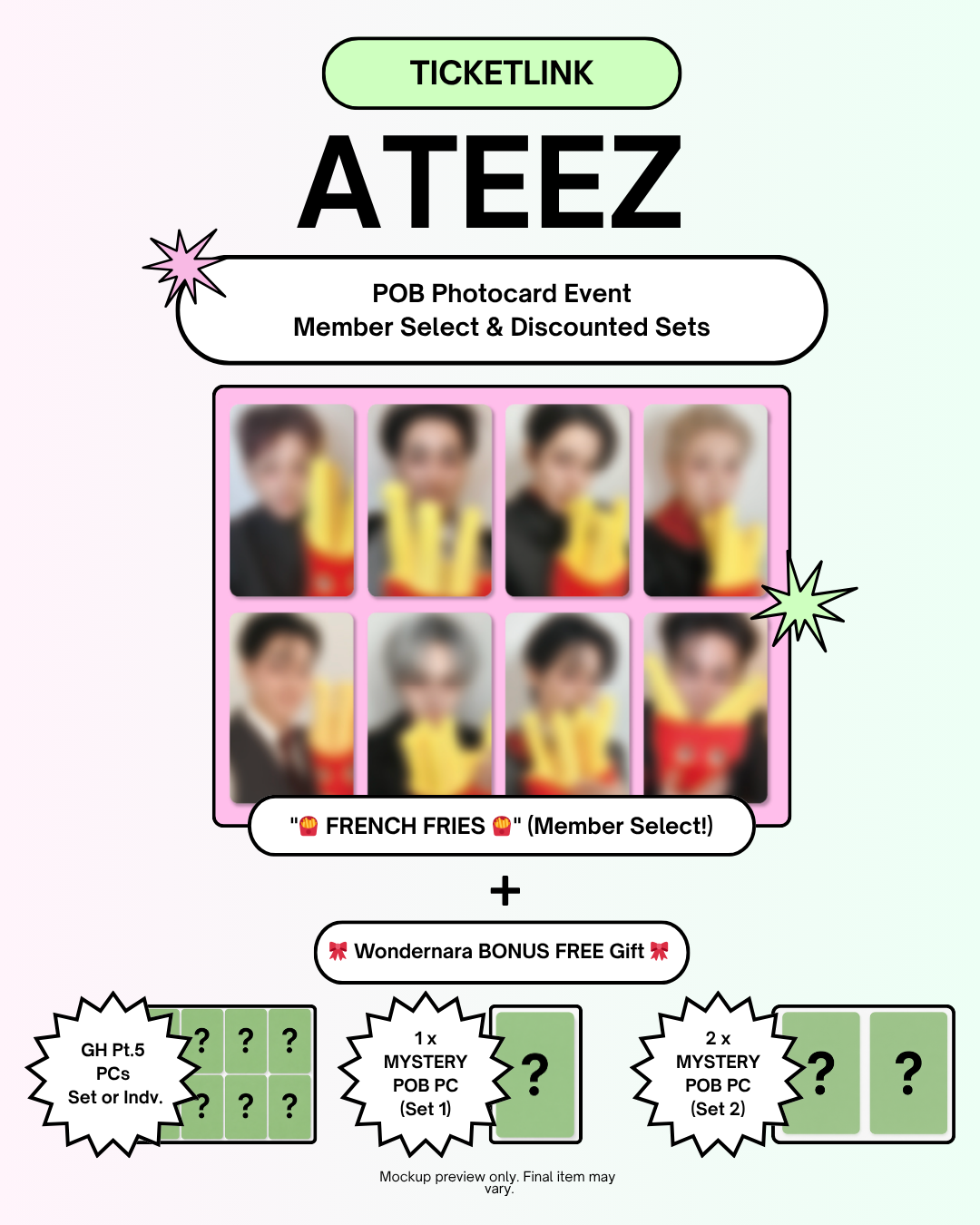 [07/13 TICKETLINK MEMBER CLAIM POB + BONUS EVENT] ATEEZ – 14TH MINI AL ...