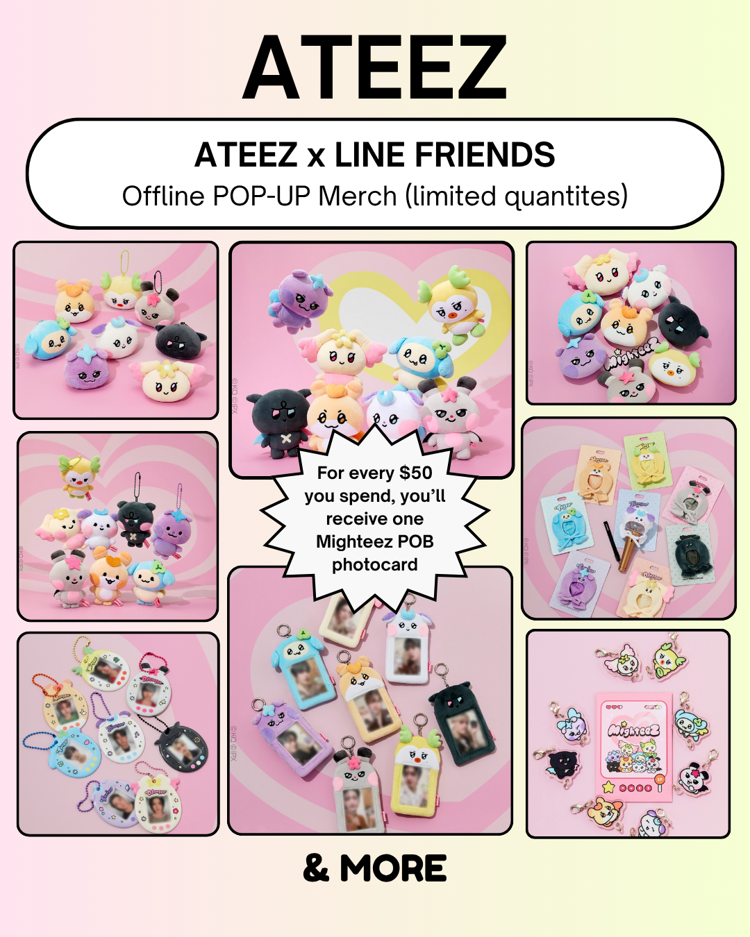 [LINE FRIENDS x ATEEZ] MIGHTEEZ OFFLINE POP-UP MERCHANDISE | WONDERNARA ...