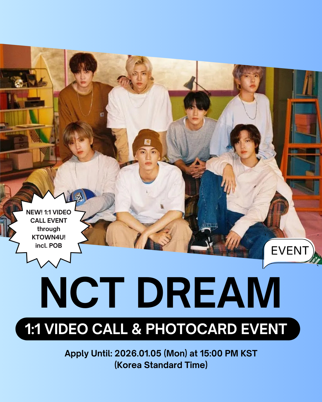 [01/18–02/03 1:1 VIDEO CALL EVENT BY KTOWN4U] NCT DREAM – 4th Mini Alb ...